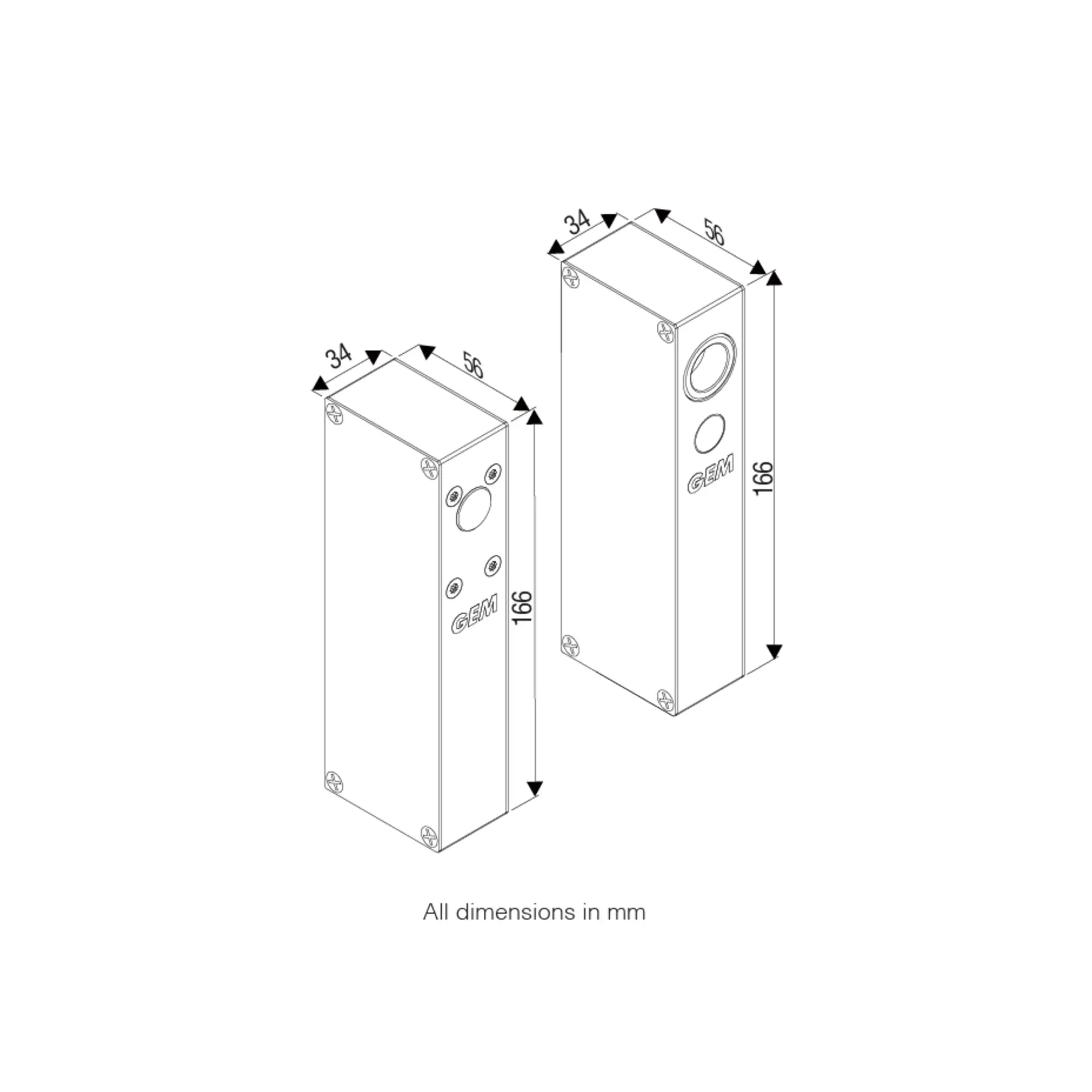 GEM EB300: Secure Surface Mount Electric Drop Bolt